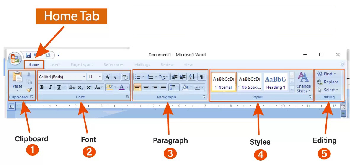 How to Use Home Menu in MS Word 2007 - Pexam: Your Selection Partner